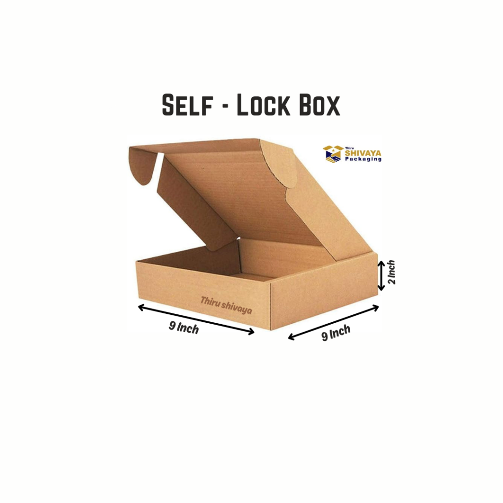 3 PLY E-Commerce Box (9 x 9 x2 Inches) – Thiru Shivaya Packaging